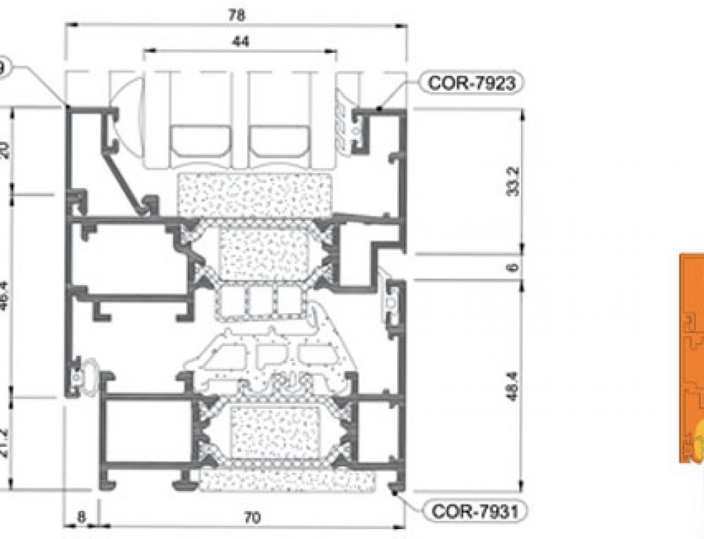 Nuevo perfil Cor 70 Hoja Oculta C16 ST RPT de Cortizo - Salvador ...